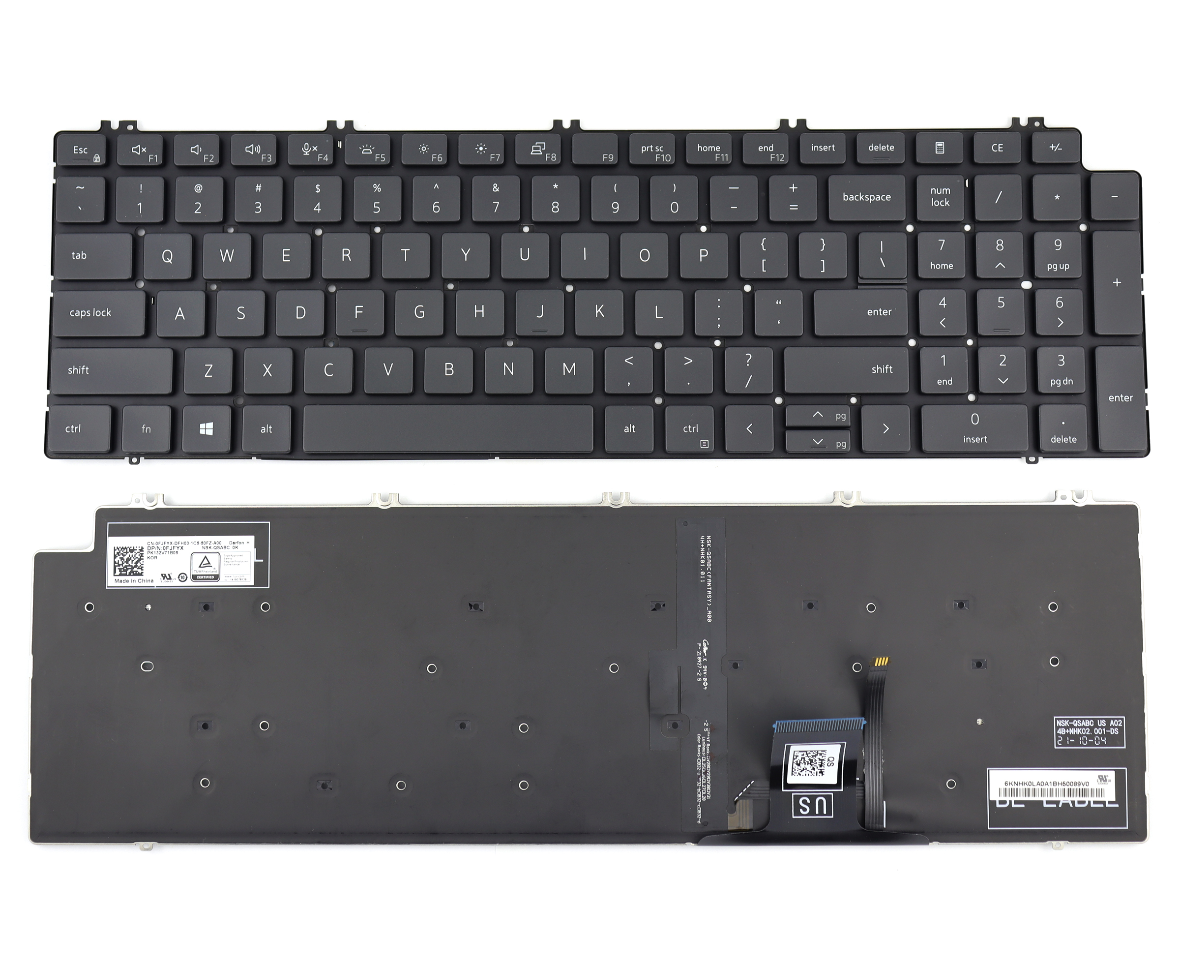 Tastatura Dell Precision 15 7550 Neagra iluminata backlit. Tastatura ...