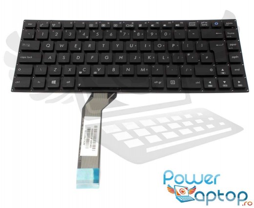 Tastatura Asus VivoBook S400CA fara rama layout UK enter mare *neagra ...