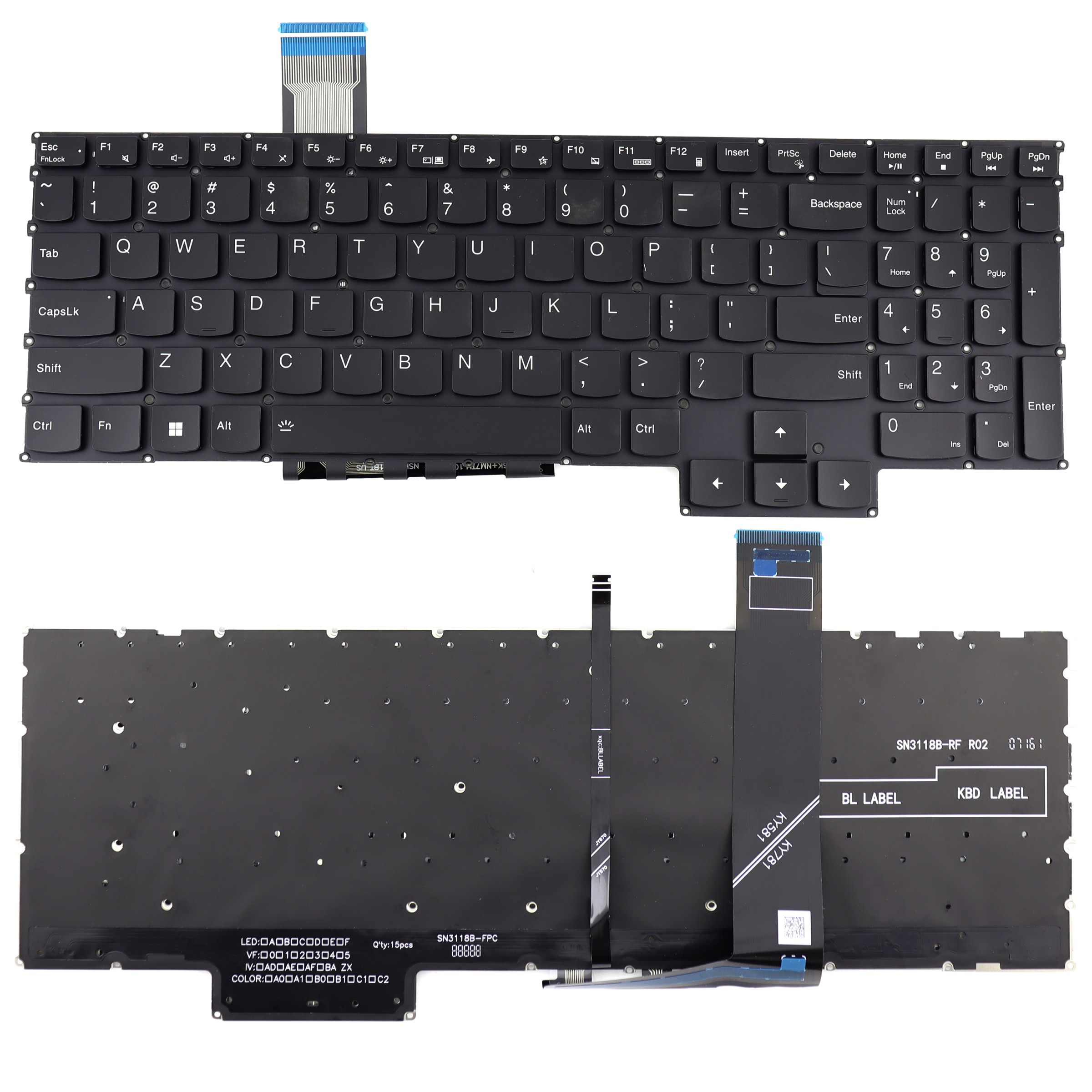 Tastatura Lenovo Legion Pro 5 16IRX8 iluminata fara rama layout US ...