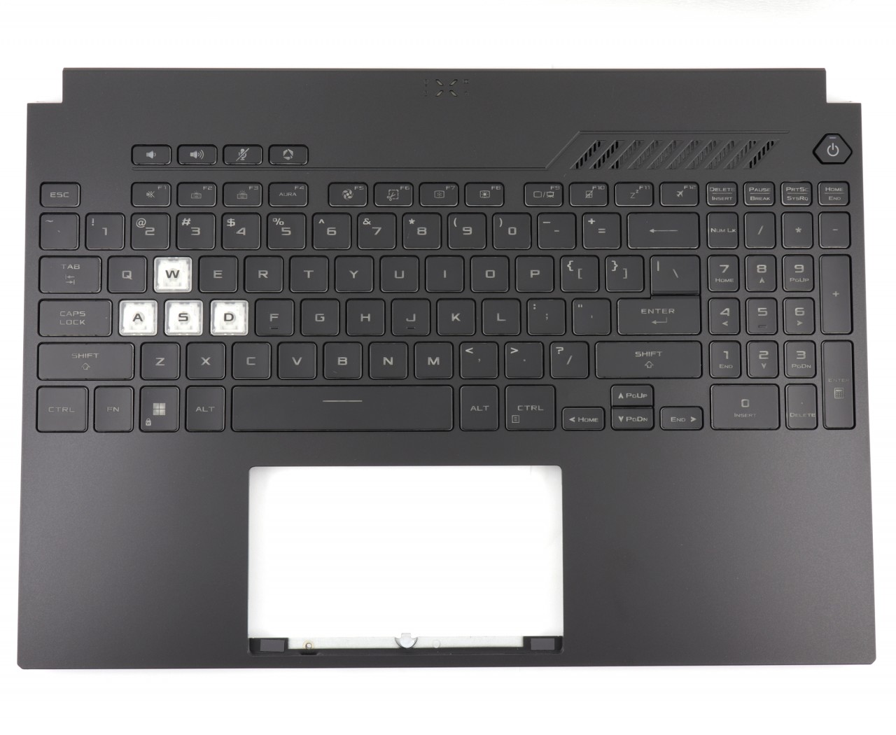 Tastatura Asus TUF F15 FX507ZM Neagra cu Palmrest Negru iluminata ...