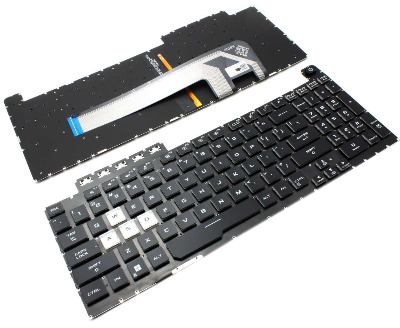 Tastatura Asus TUF Gaming FX506L iluminata fara rama layout US enter ...