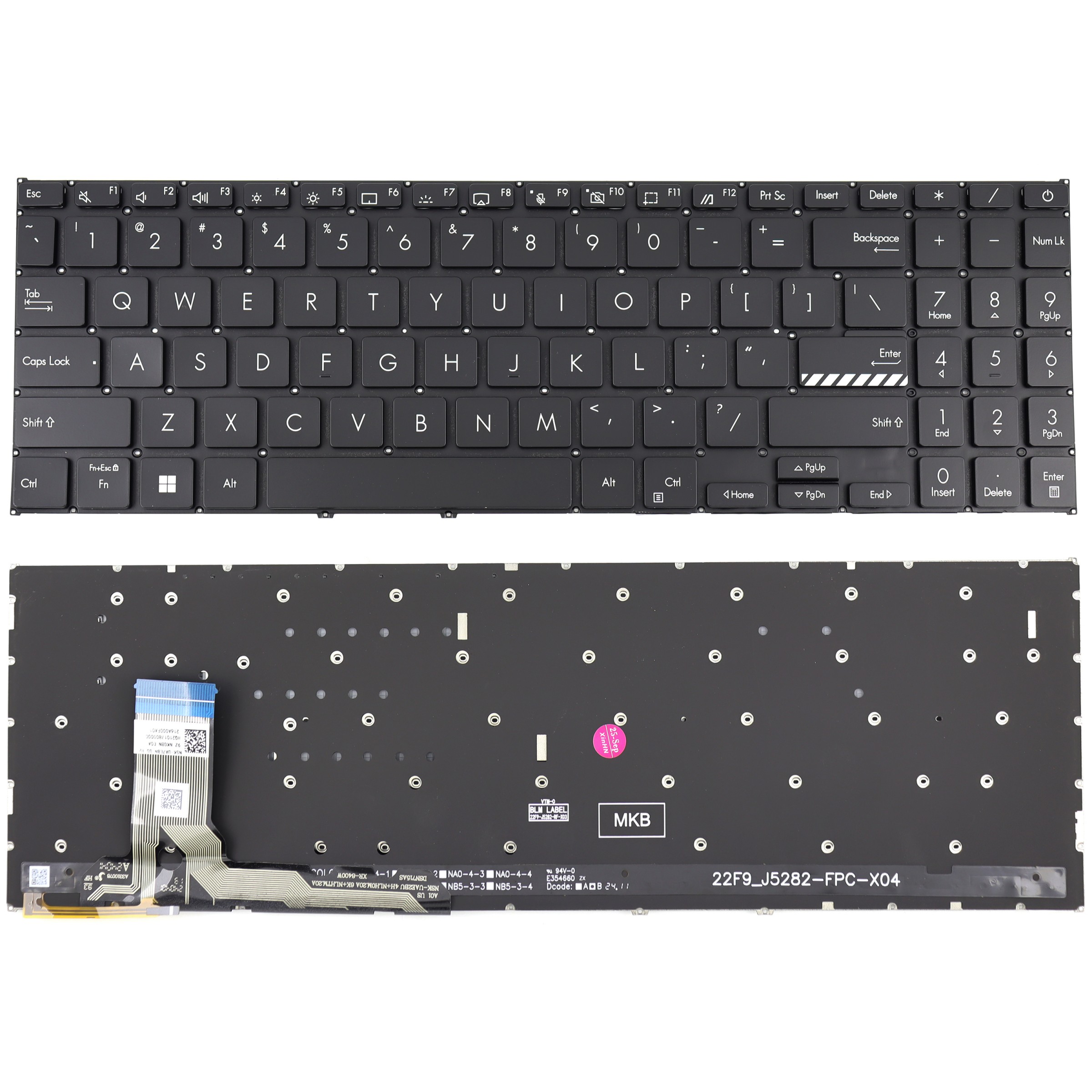 Tastatura Asus VivoBook 16X K3605ZV iluminata fara rama layout US enter ...