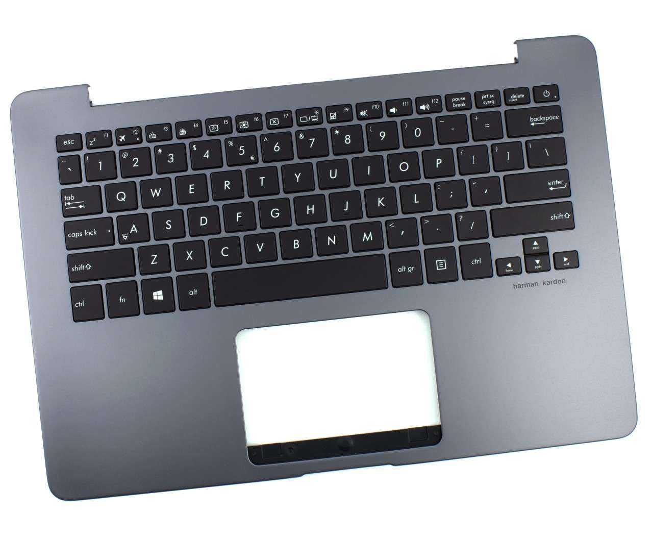 Tastatura Asus ZenBook UX3400UN Neagra cu Palmrest Gri iluminata ...