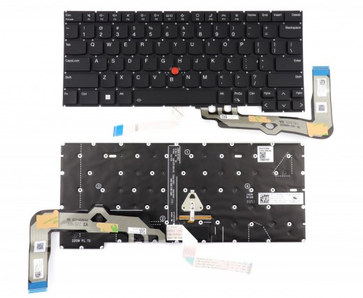 Tastatura Lenovo ThinkPad T14S Gen 3 iluminata fara rama layout US ...